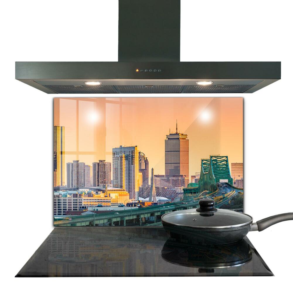 Kitchen glass panel Boston architecture